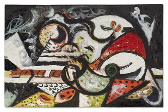 Jackson Pollock | Composition with Varied Forms (1938 - 1941) | MutualArt