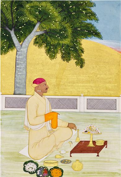 Guler School, 18th Century | A portrait of Raja Dalip Singh of Guler ...