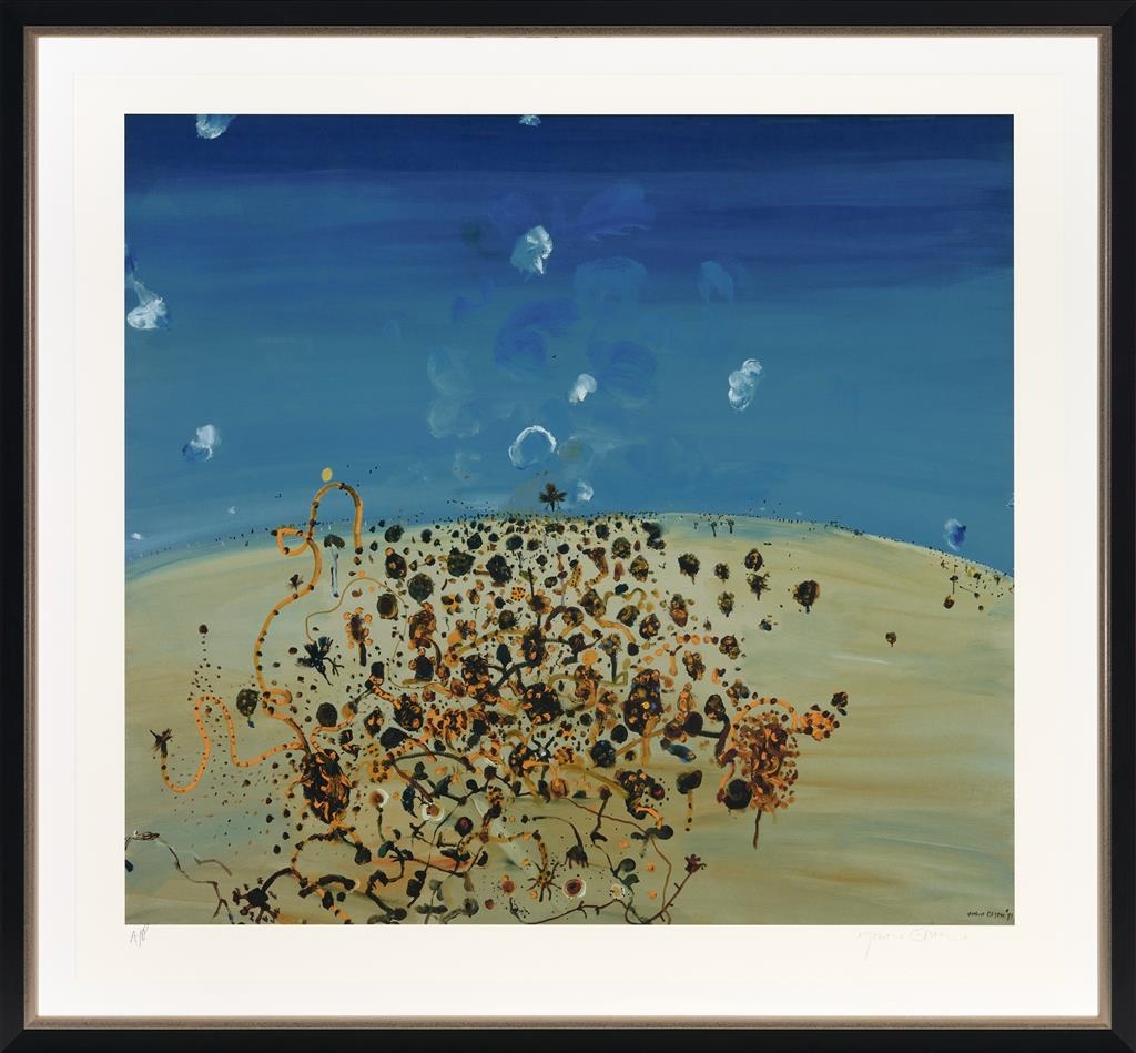 John Olsen | A field of wattles | MutualArt