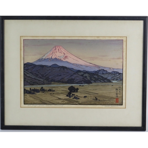 Toshi Yoshida | Mt. Fuji from Ohito in the Morning (1962) | MutualArt