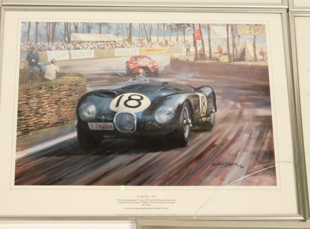 Michael Turner | Michael Turner. Five coloured motor racing prints ...