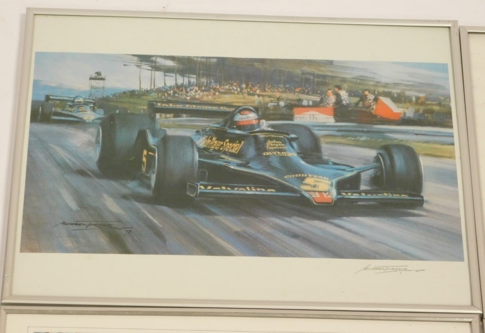 Michael Turner | Michael Turner. Five coloured motor racing prints ...
