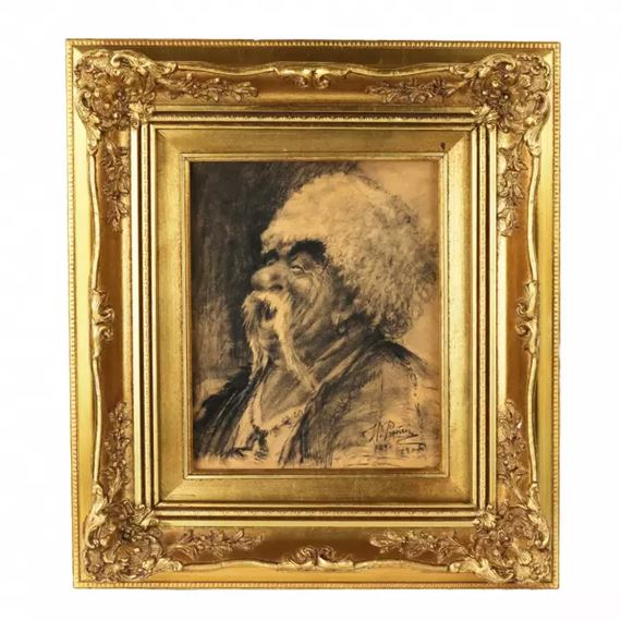 Ilya Repin | Laughing Cossack (1890) | MutualArt