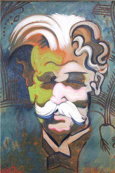 Eugene Press | portrait of Albert Schweitzer (1970) | MutualArt