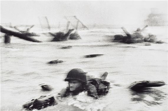 Robert Capa | D-Day Landing, Omaha Beach, Normandy | MutualArt