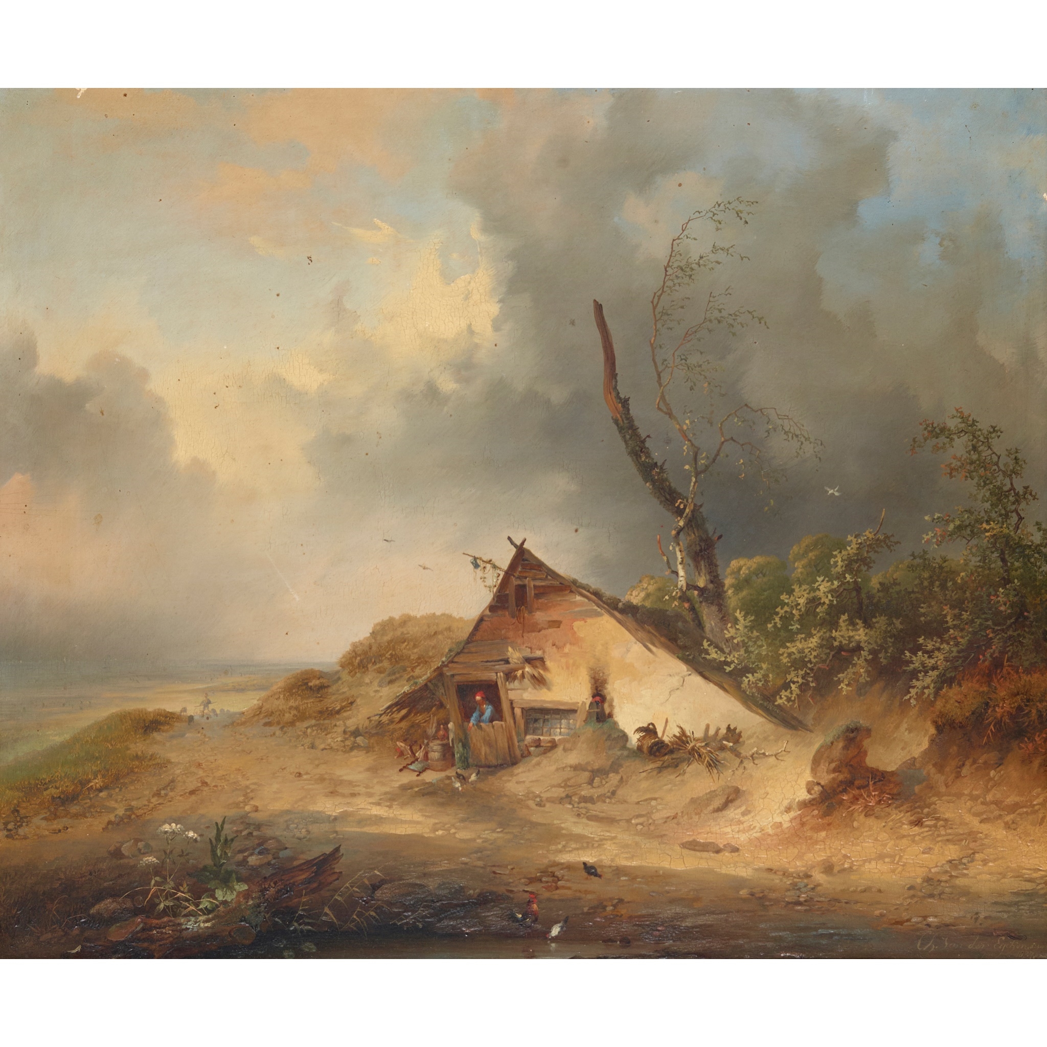 Charles van den Eycken | WINDSWEPT LANDSCAPE (1887) | MutualArt