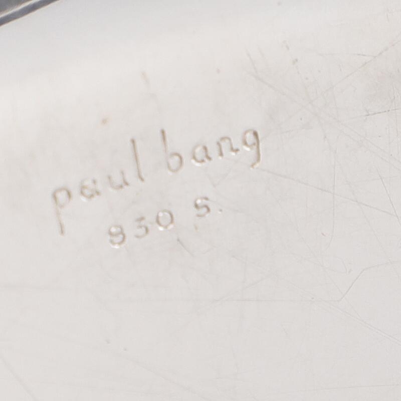 Paul Bang | A circular silver dish with lightly hammered surface | MutualArt