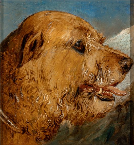 Edwin Frederick Holt | Irish Wolfhound Head Study (1049) | MutualArt