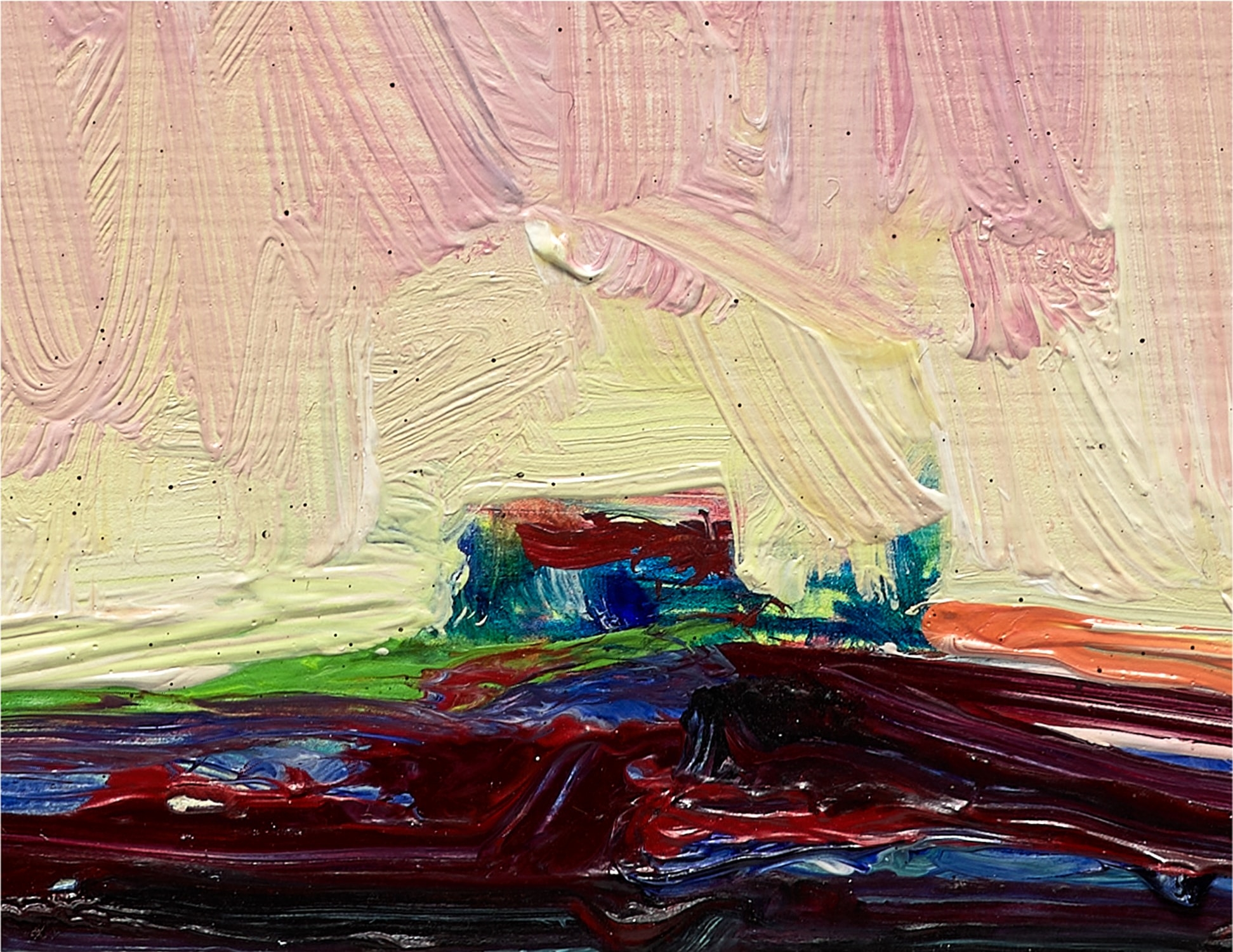 Wayne Thiebaud | Red Farm (1991) | MutualArt