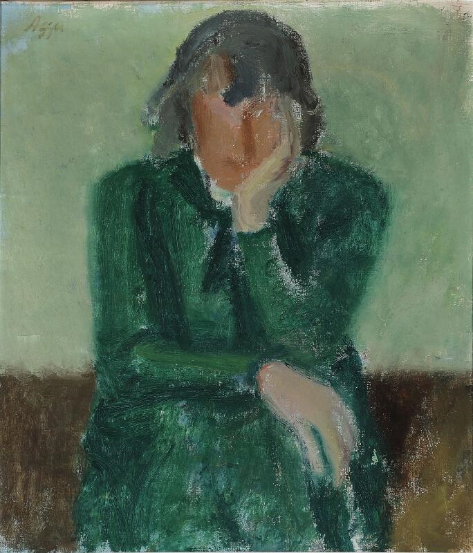 Knud Agger | Portrait of the artists wife | MutualArt