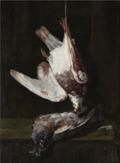 Peder Klitz | Still life with birds (1918) | MutualArt