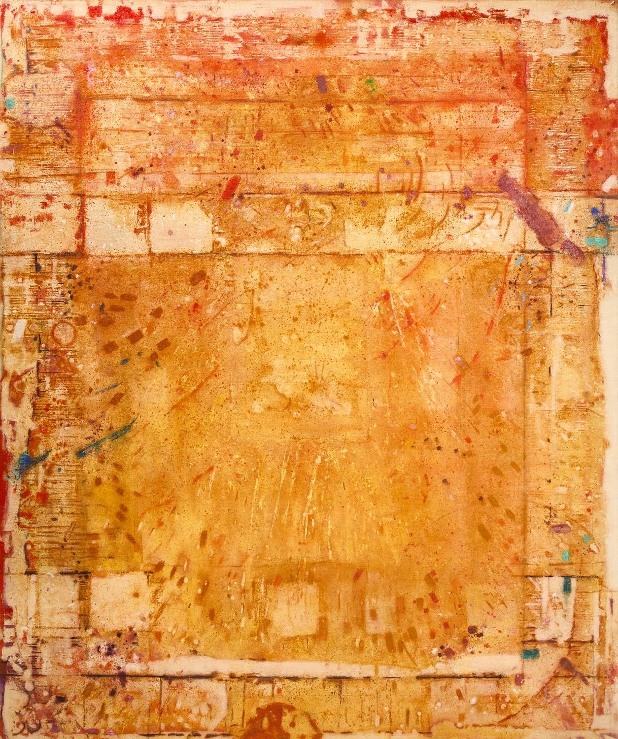 Basilos Poulos | Large abstract painting | MutualArt