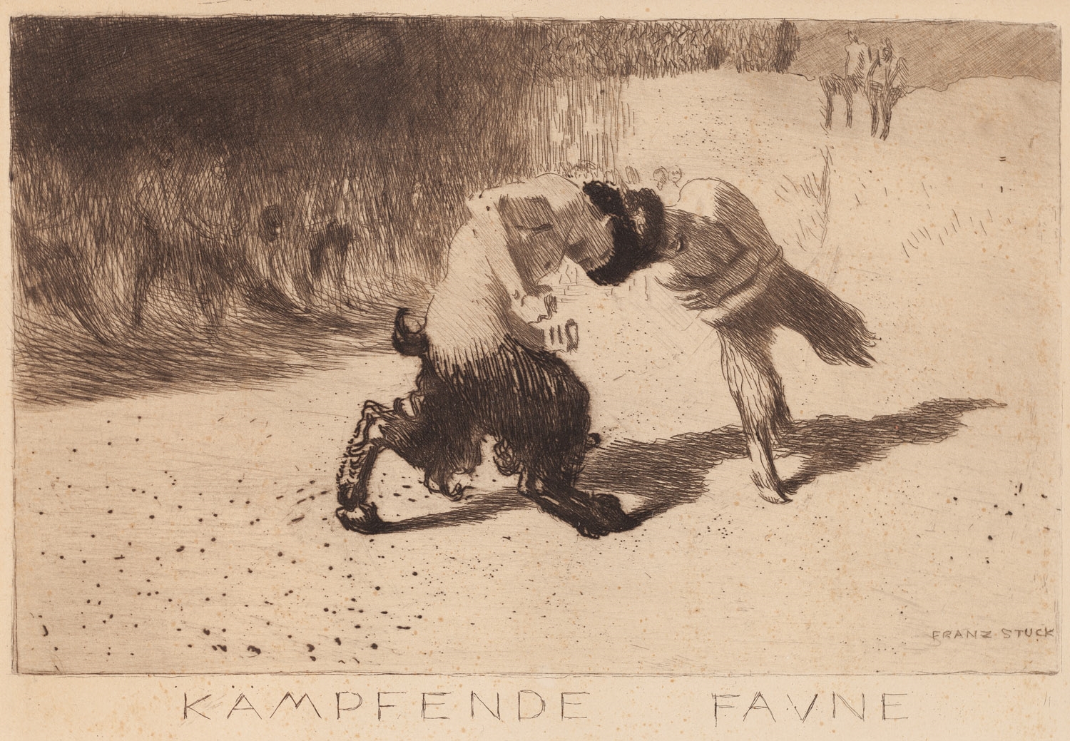 Franz von Stuck | KÄMPFENDE FAUNE (1889) | MutualArt