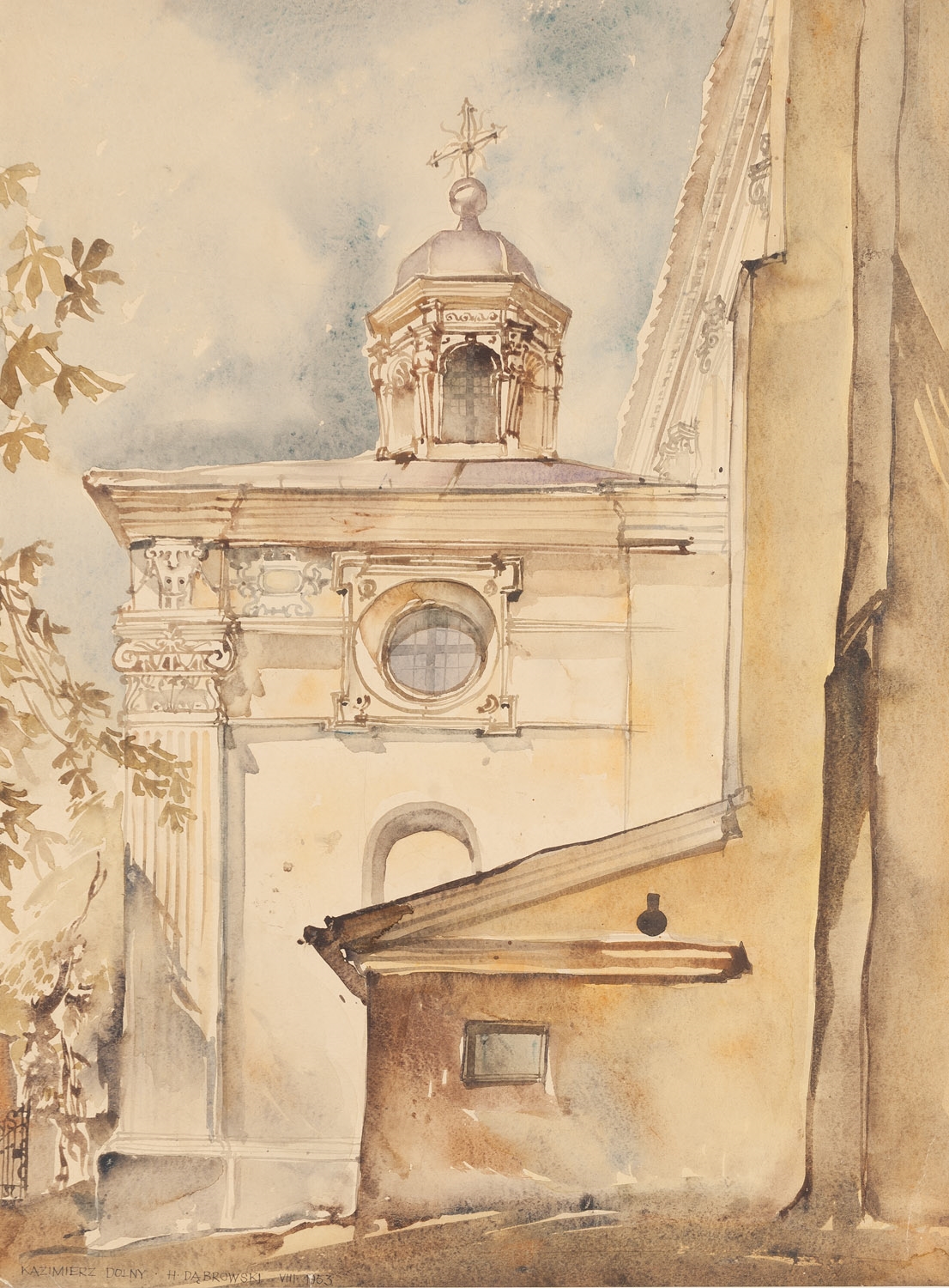 Henryk Dabrowski | Kazimierz Dolny – Fara (1953) | MutualArt