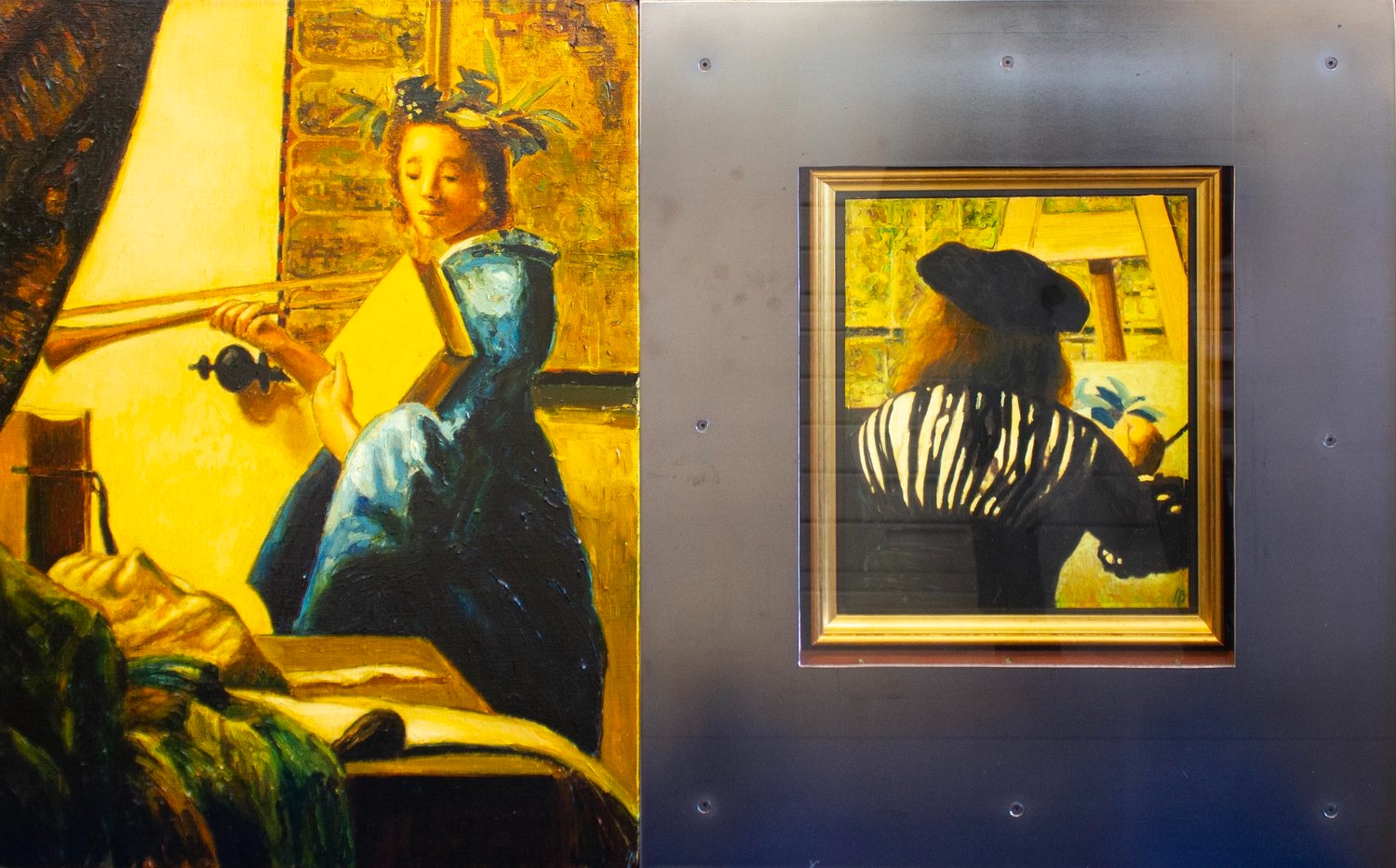 David Bierk | An Allegory of Balance (Artist in the Studio / Vermeer ...