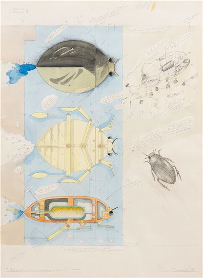 Luis Fernando Benedit | PROYECTO PARA UN ESCARABAJO DE AGUA (1) (1974 ...