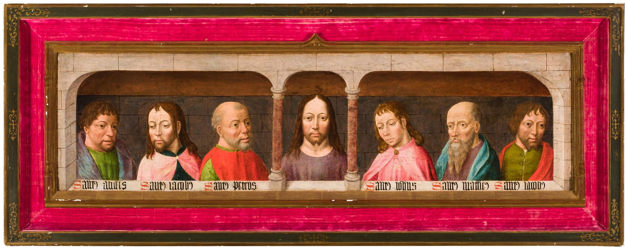 Hans Memling | Christ and six Apostles at the Last Supper | MutualArt