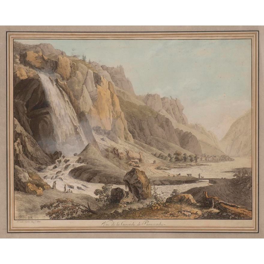 Jean-Antoine Linck | VUE DE LA CASCADE DE LA PISSEVACHE | MutualArt