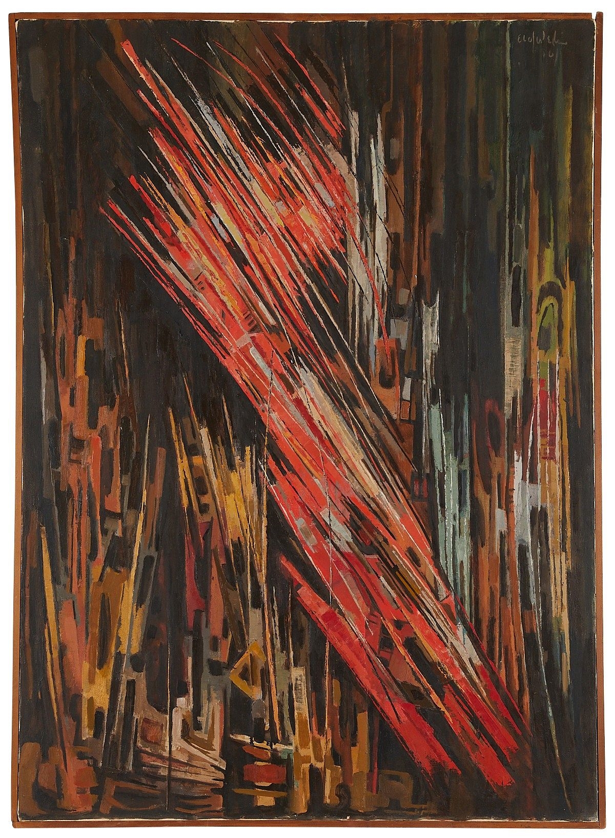 Elof Wedin | Abstract Painting 1961 (1961) | MutualArt