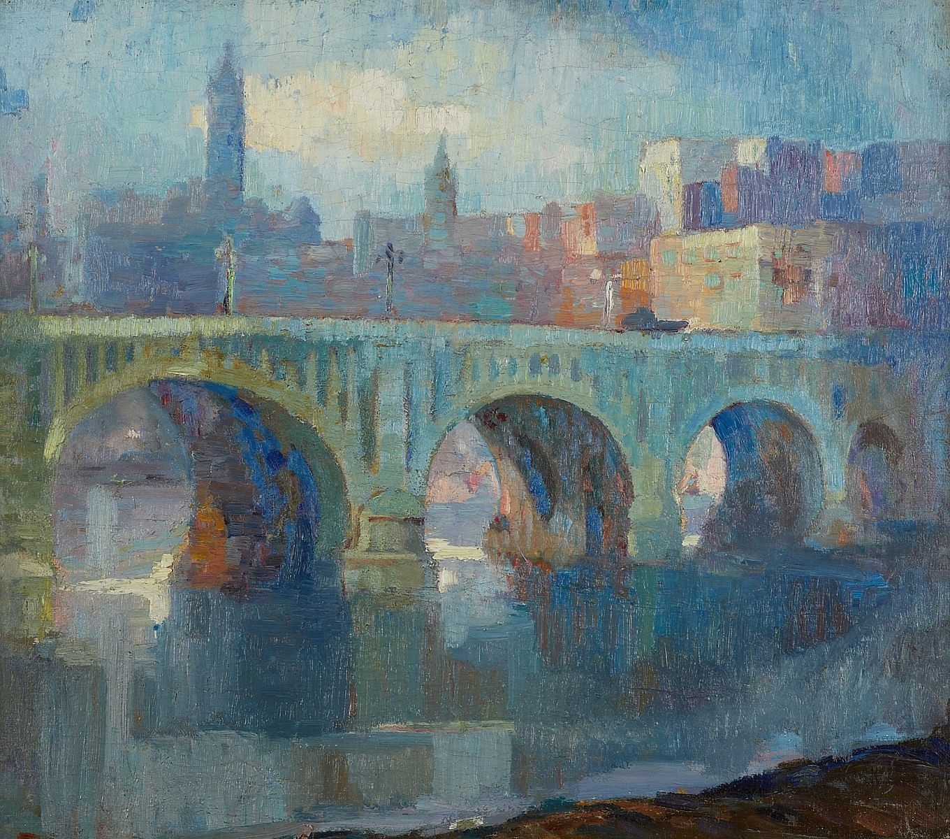 Knute Heldner | Third Ave. Bridge #2 1914 (1914) | MutualArt