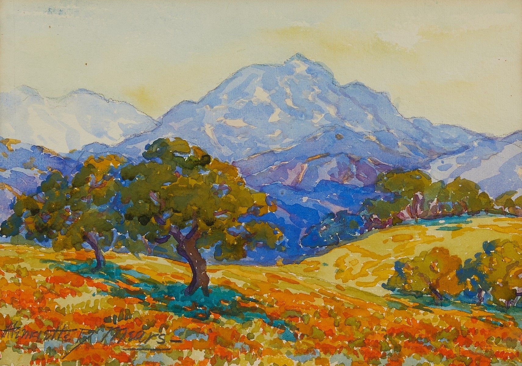 Henrietta Dunn Mears | Sierre Madre Mt's and Poppy Fields of California ...