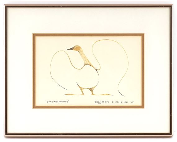 Benjamin Chee Chee | Dancing Goose | MutualArt