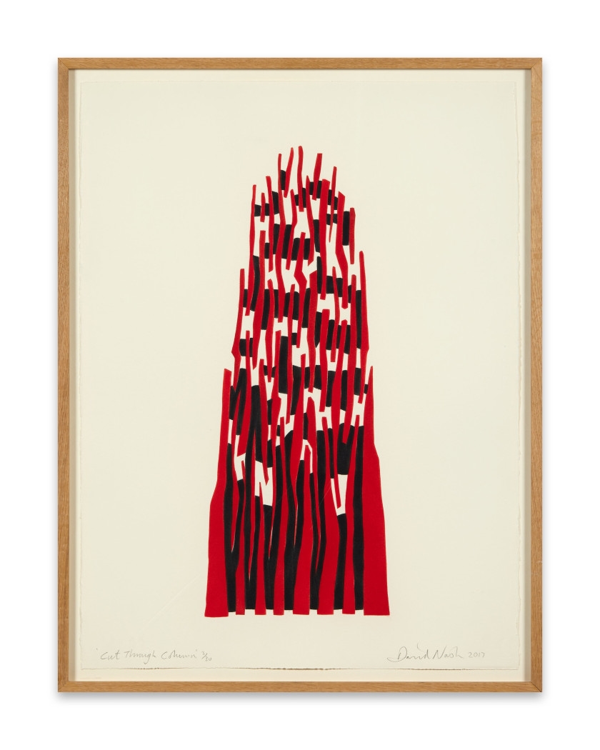 David Nash | Cut Trough Column (2017) | MutualArt