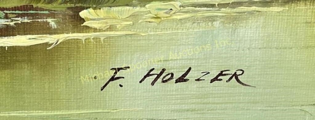 F. Holzer | UNTITLED - TREES BY THE WATER | MutualArt