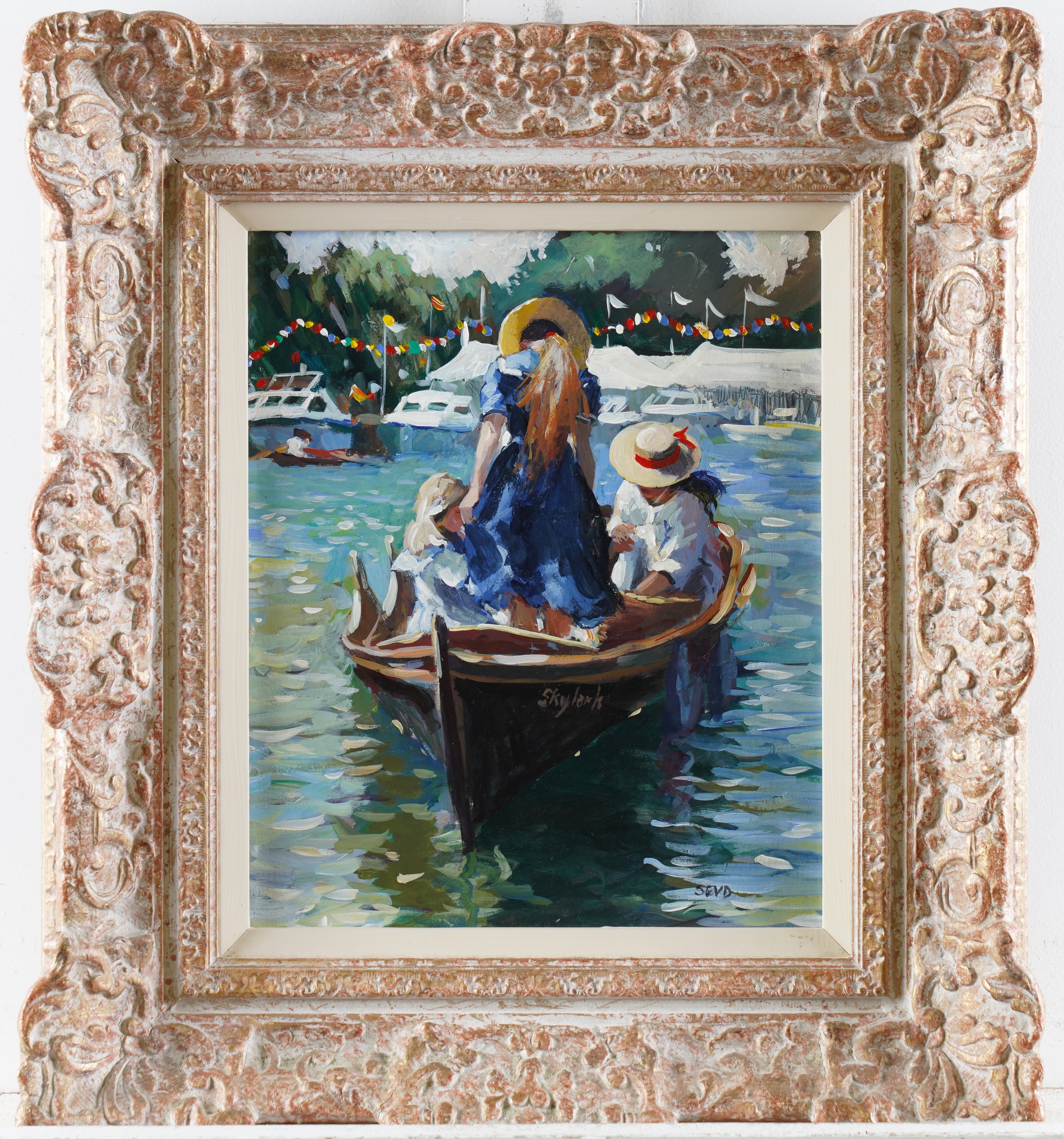 Sherree Valentine-Daines | Three girls aboard the rowing boat Skylark ...