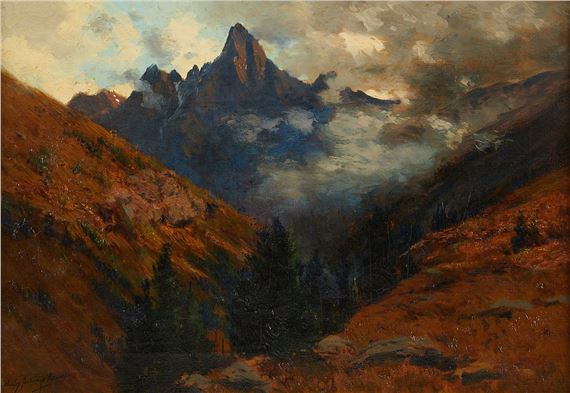 Charles Partridge Adams | Mountain landscape | MutualArt