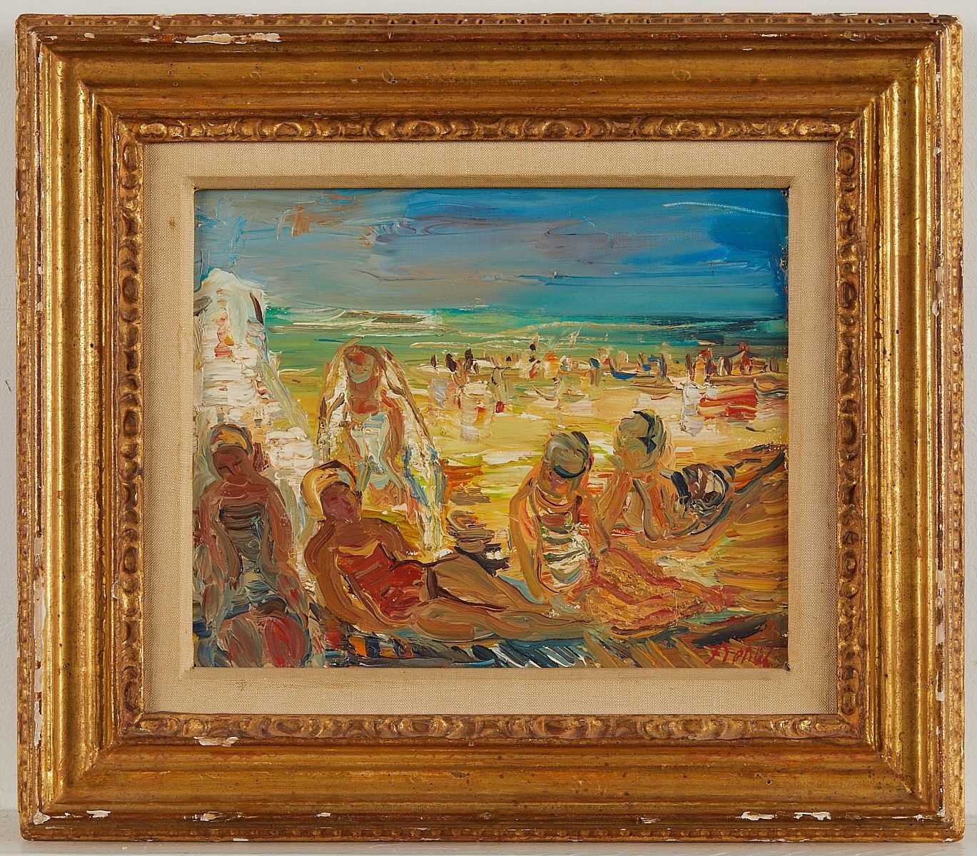 Isaac Frenel | Untitled: Beach scene | MutualArt