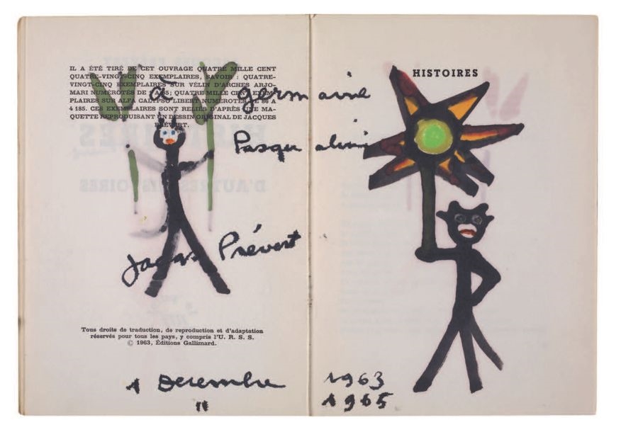 Jacques Prevert | Histoires (1963) | MutualArt