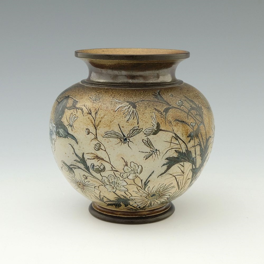 Walter & Edwin Martin | a stoneware Wildflower Meadow jardiniere (1891 ...