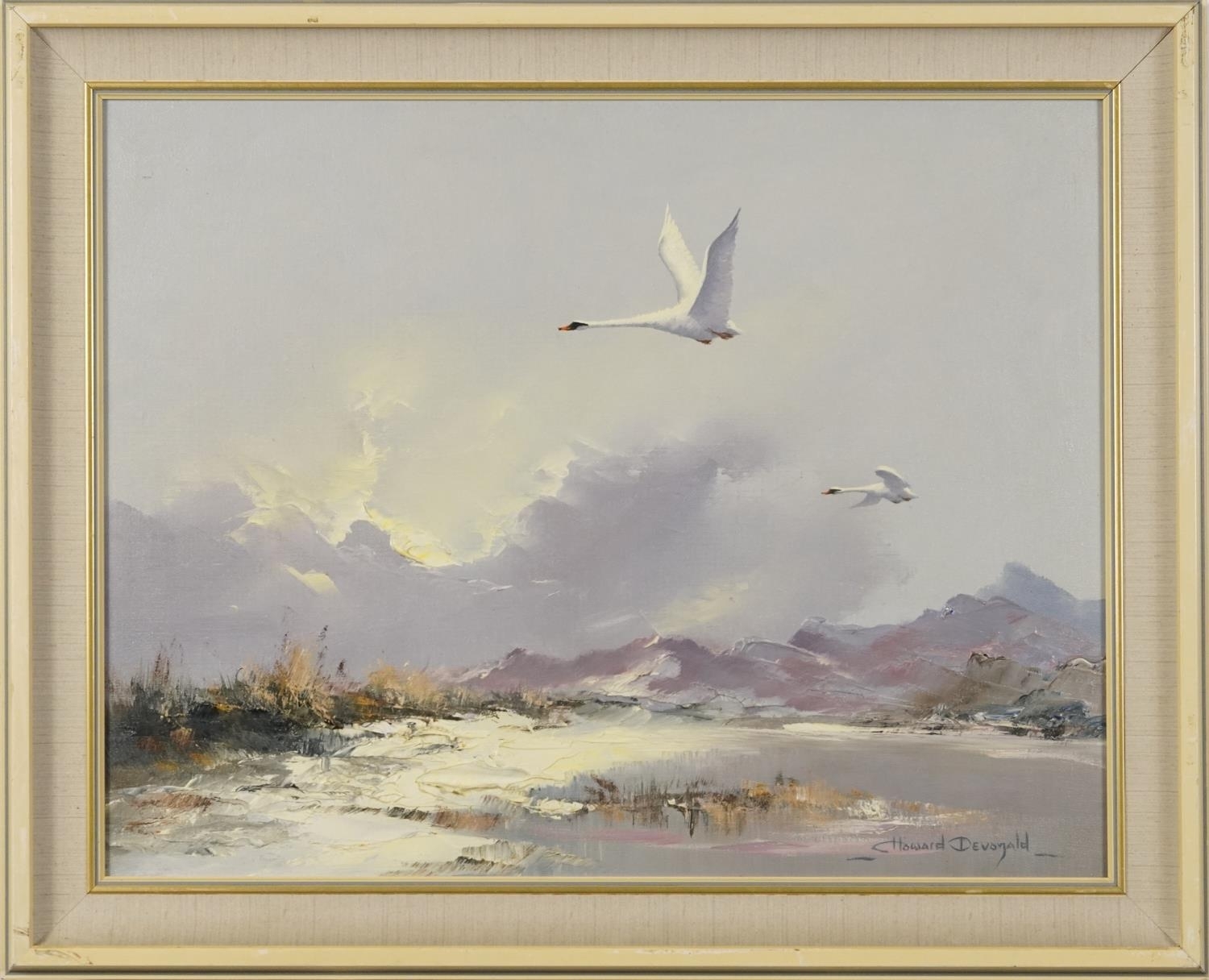 Howard Devonald | Birds in flight above water | MutualArt