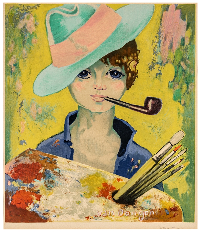 Kees van Dongen | Jean-Marie mit Hut und Pfeife (1955) | MutualArt