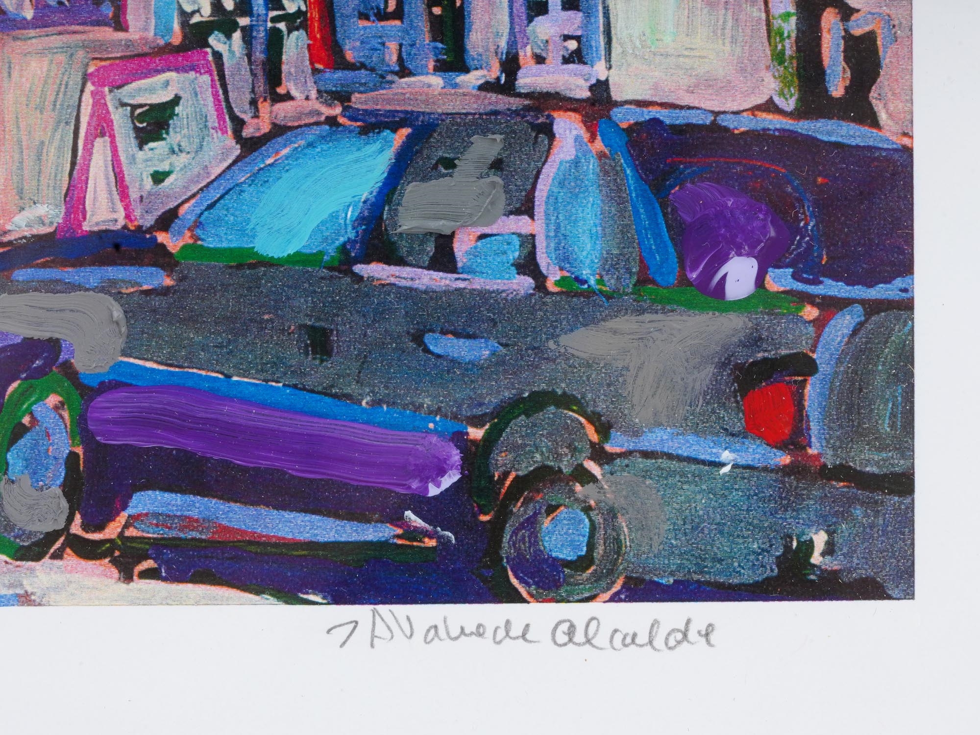 Jose Valverde-Alcade | Laser facsimile print of an original painting by ...