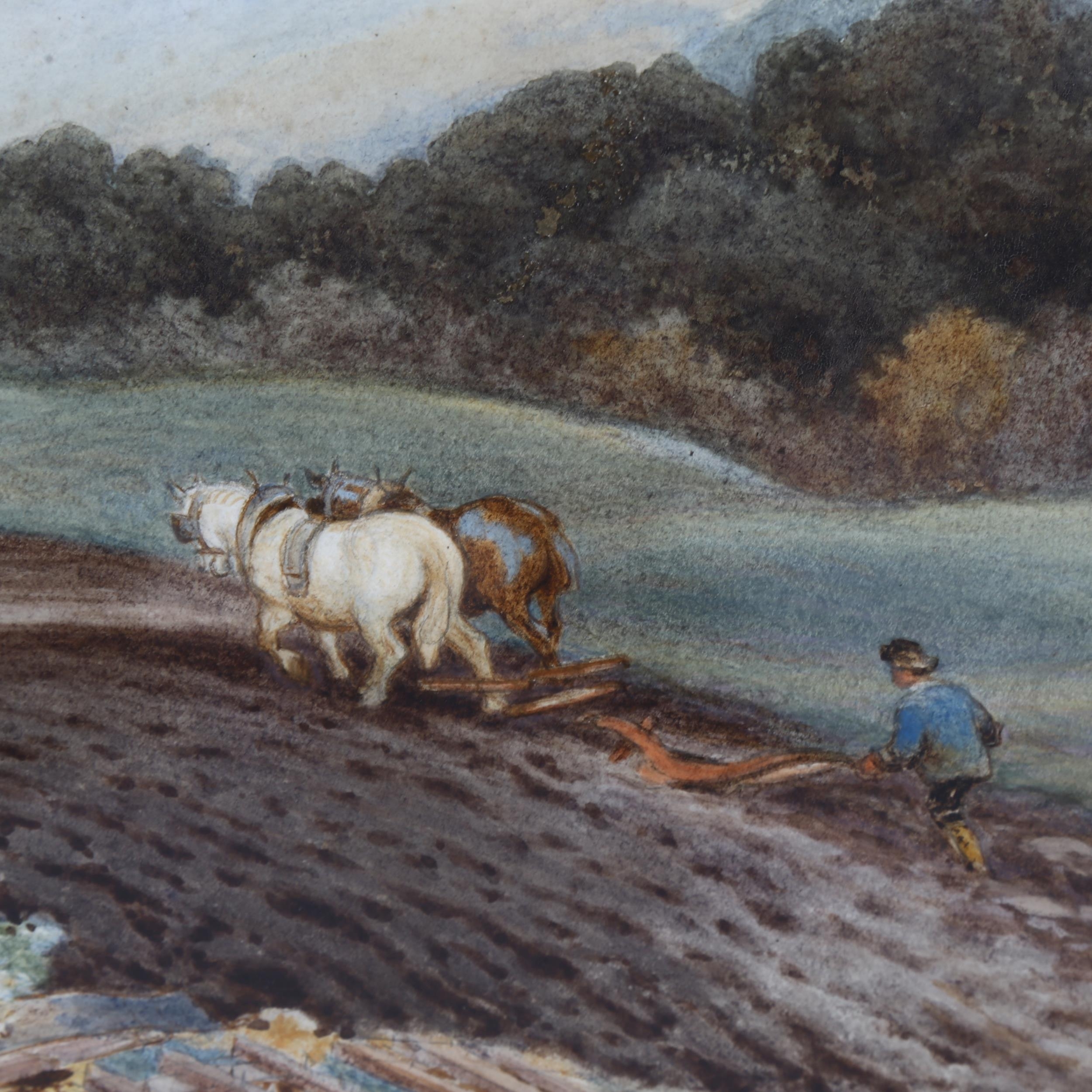 George Crozier | ploughing scene (1900) | MutualArt
