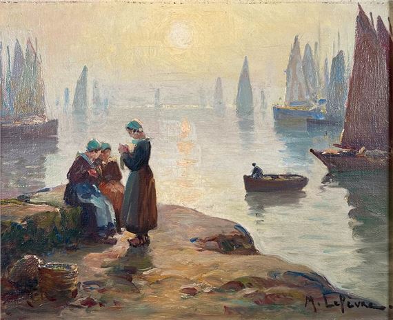 Marie Lefèvre | Women on the port | MutualArt