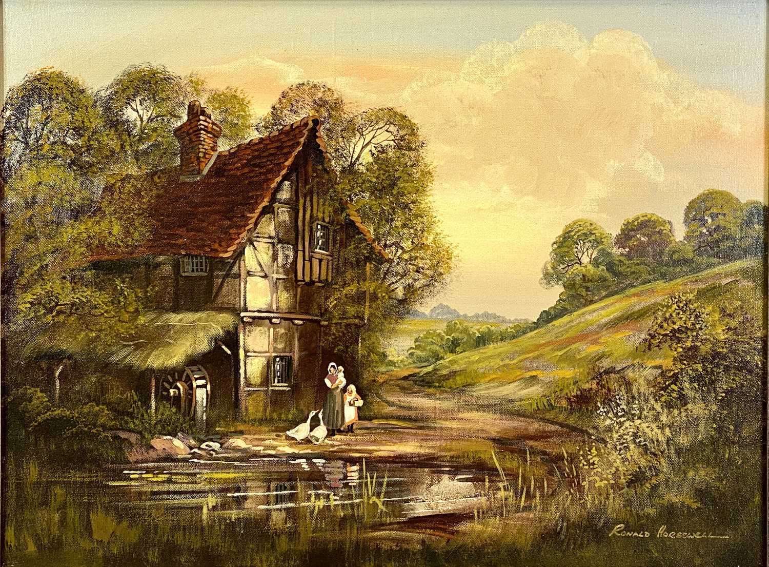 Ronald Horsewell | RONALD HORSEWELL acrylic oil on canvas - figures and ...