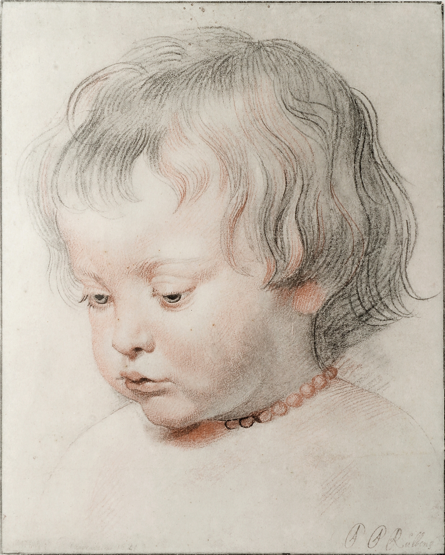 Peter Paul Rubens | Nicolaas Rubens Wearing a Coral Necklace | MutualArt