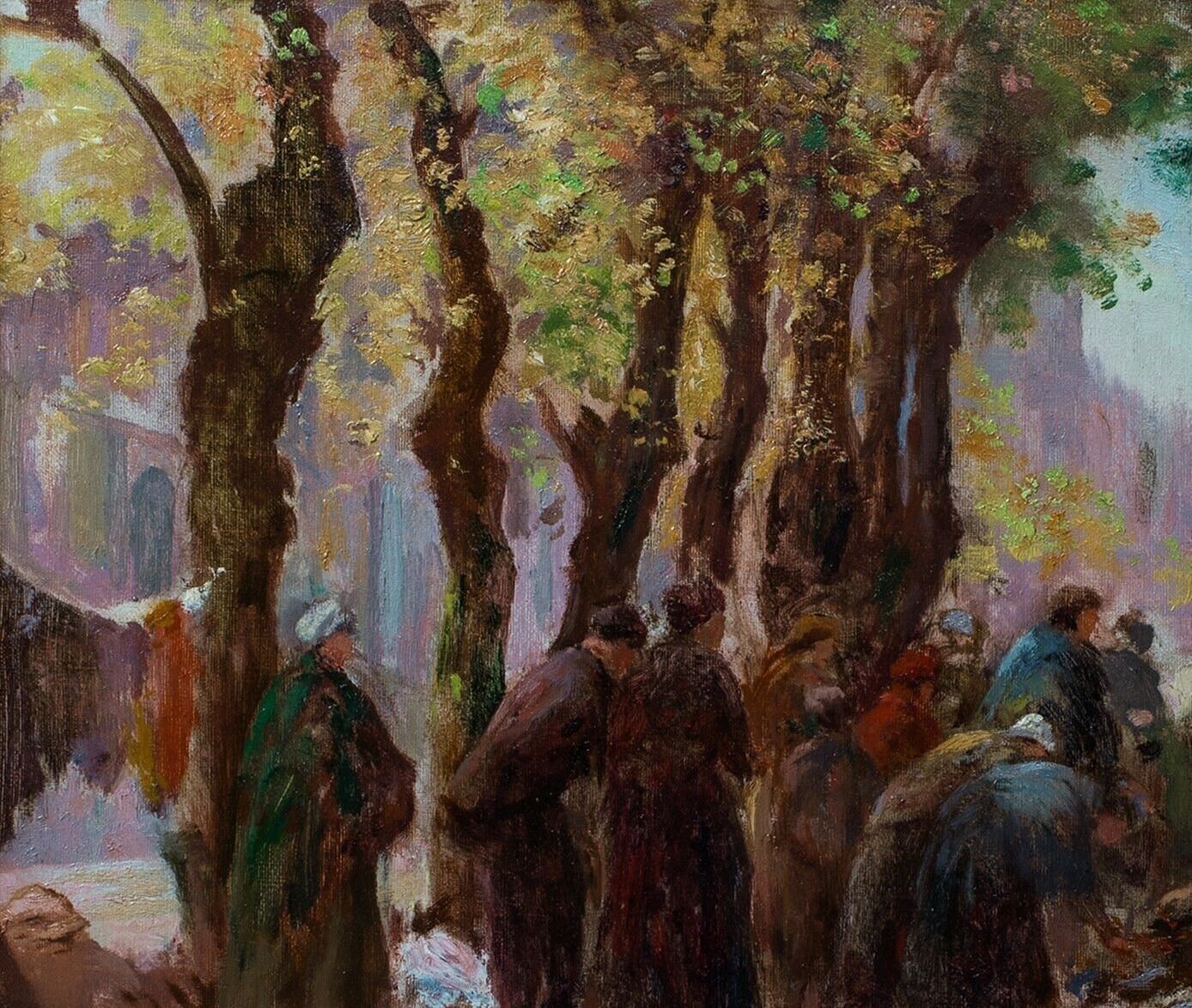 James Christie Prowett | MARKET STREET SCENE OIL PAINTING (19th Century ...