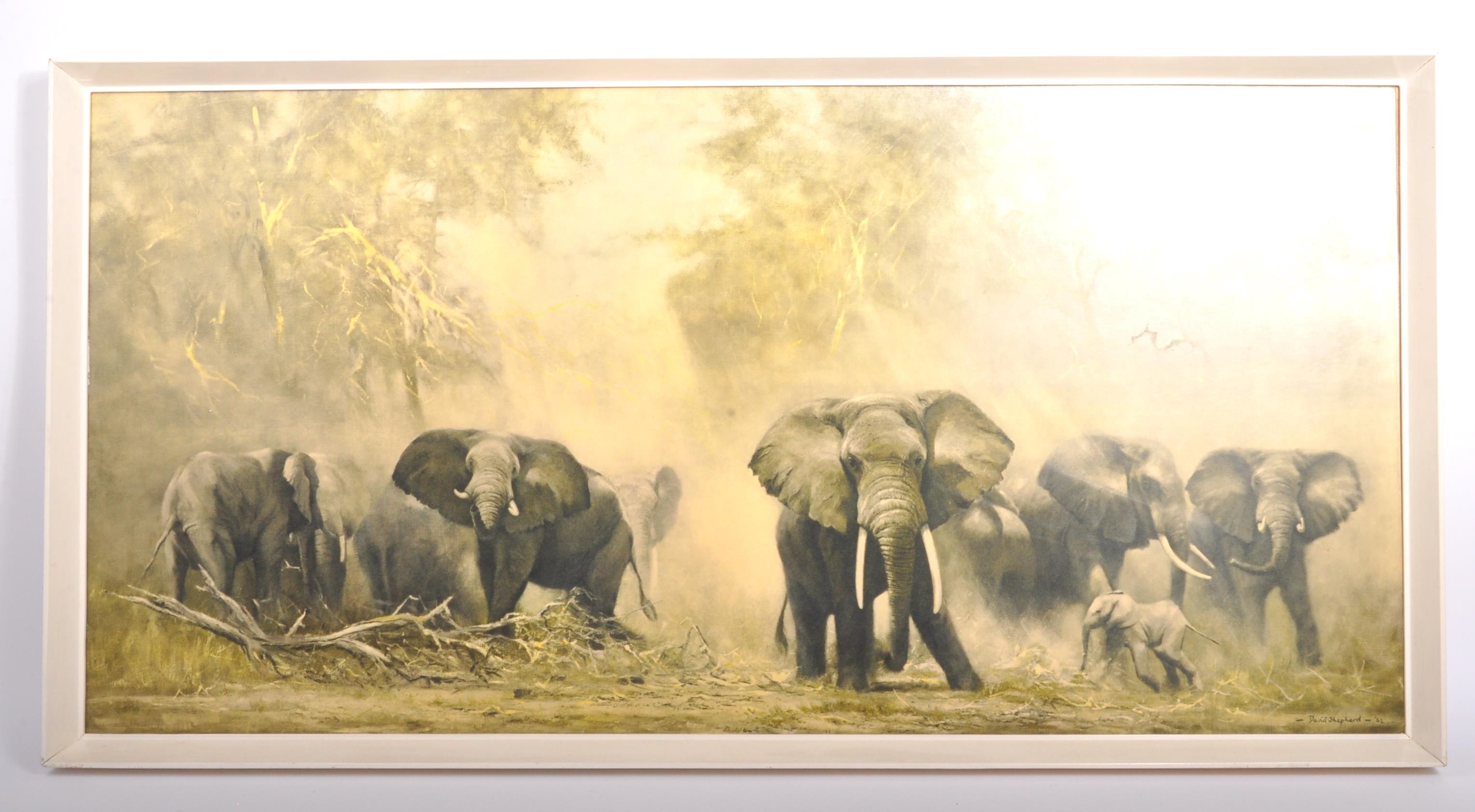 David Shepherd | ELEPHANTS AT AMBOSELI | MutualArt