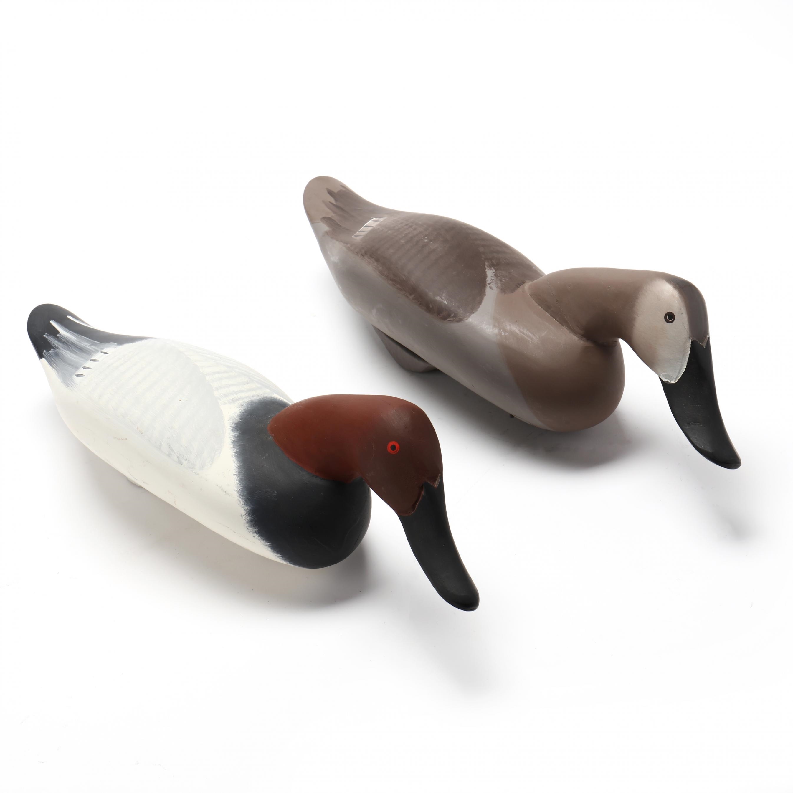 Harry R. Jobes | Pair of Canvasback Decoys (1981) | MutualArt
