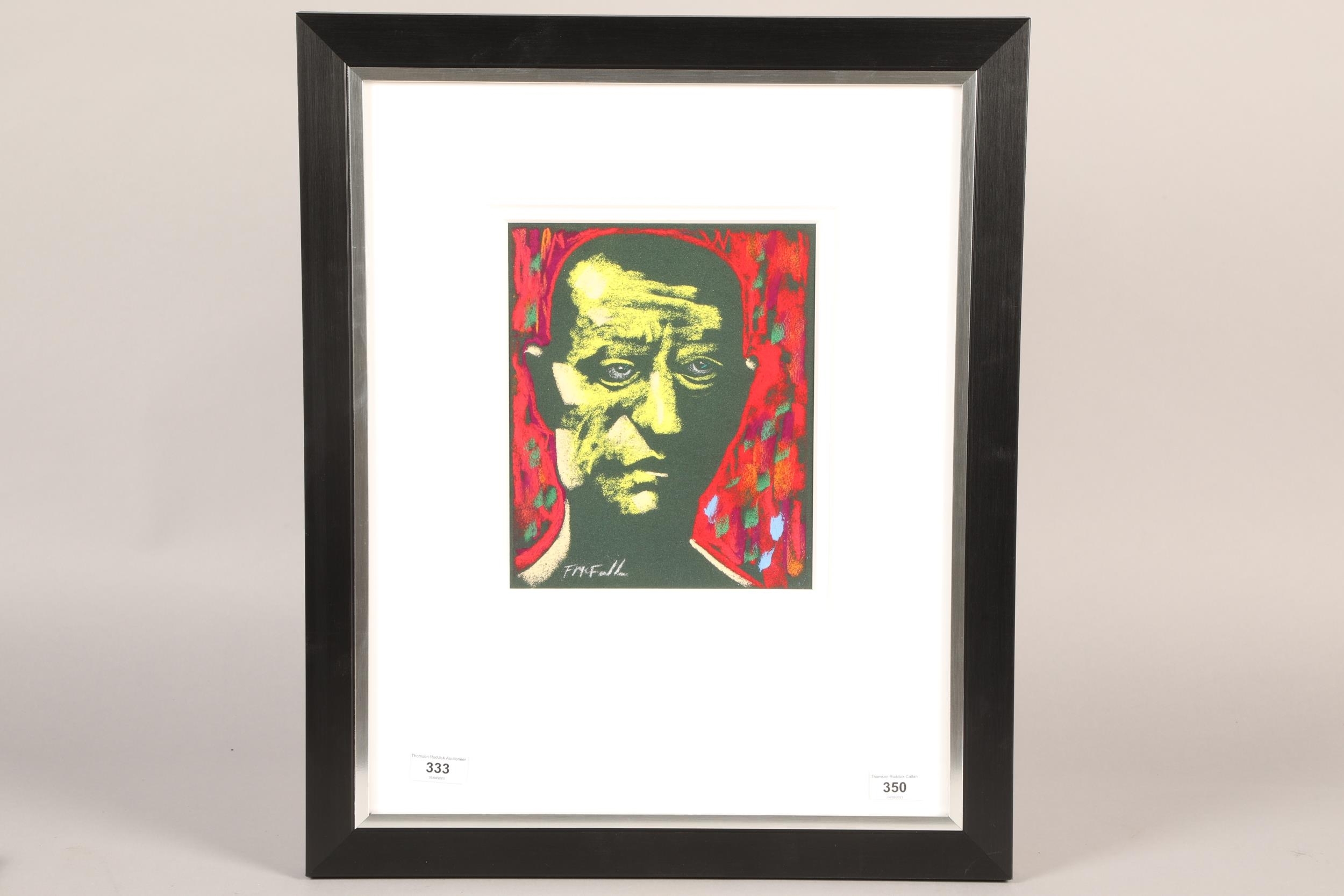 Frank McFadden | Head Study with Red and Yellow | MutualArt