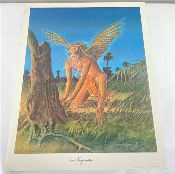 Enoch Kelly‏ Haney | Enoch Kelly Haney Owl Transformation Print | MutualArt
