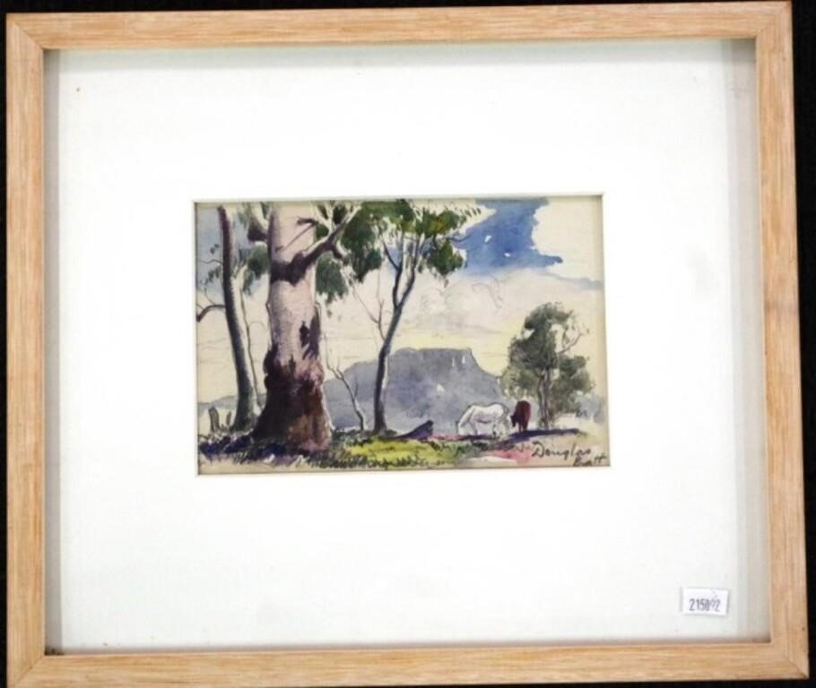 Douglas Pratt | Douglas Pratt (1900 - 1970) Landscape & Horses | MutualArt