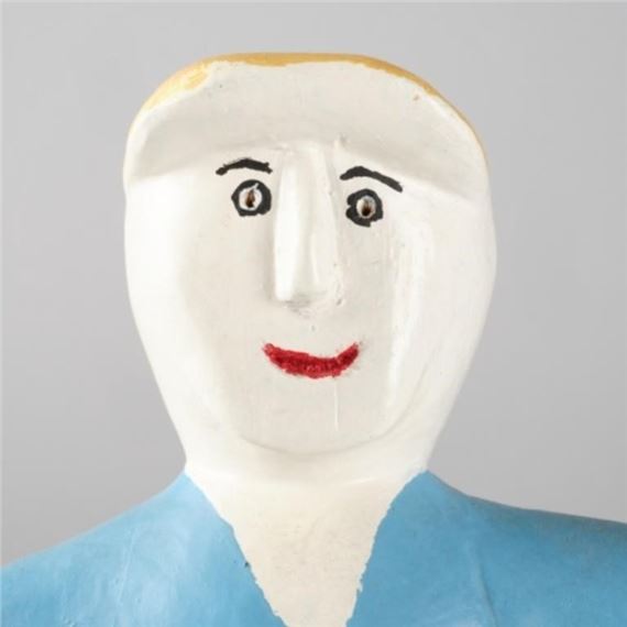 Charlie Tanner | WOMAN CARVING BY CHARLIE TANNER (1979) | MutualArt