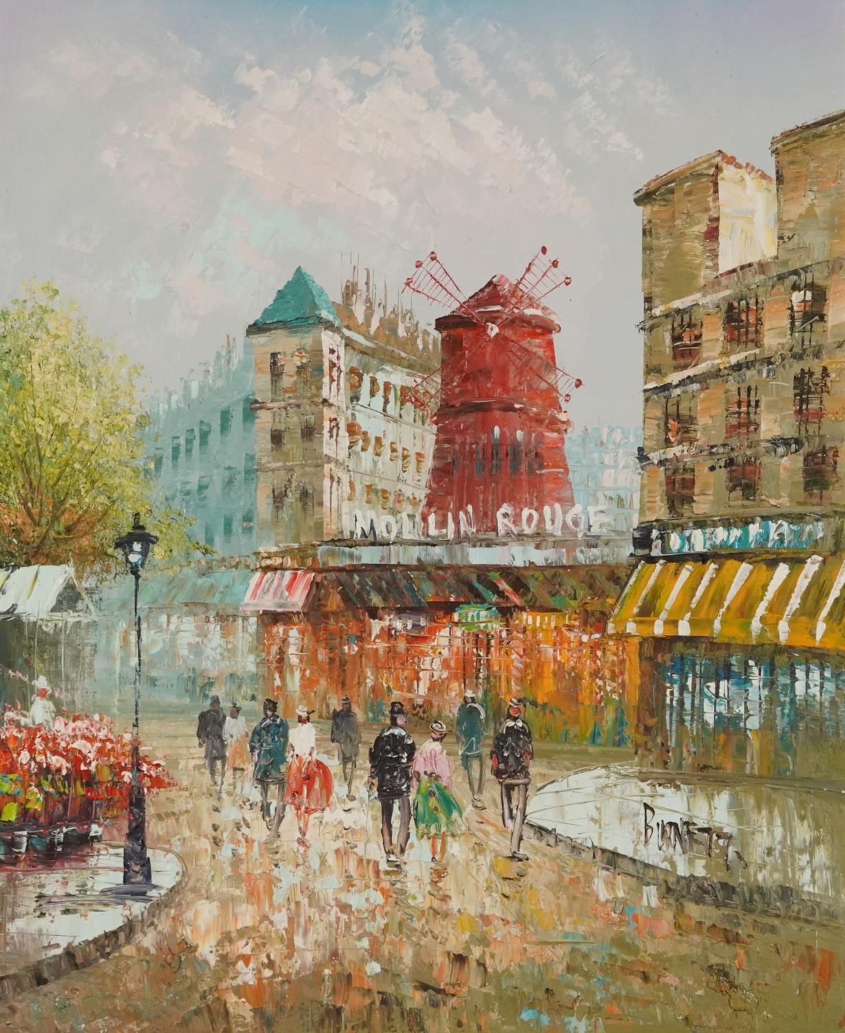 Caroline Burnett | Parisian street scenes including the Moulin Rouge ...