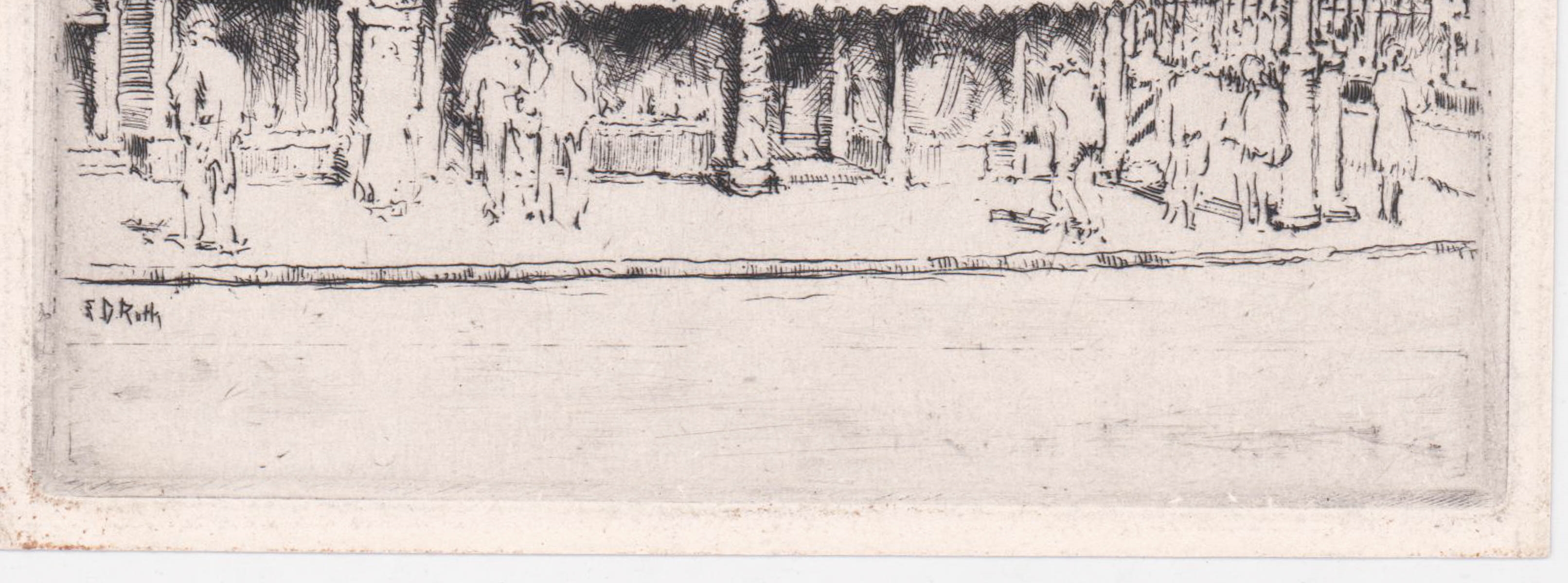 Ernest David Roth | Ernst David Roth Plate-Signed Etching (1879 ...