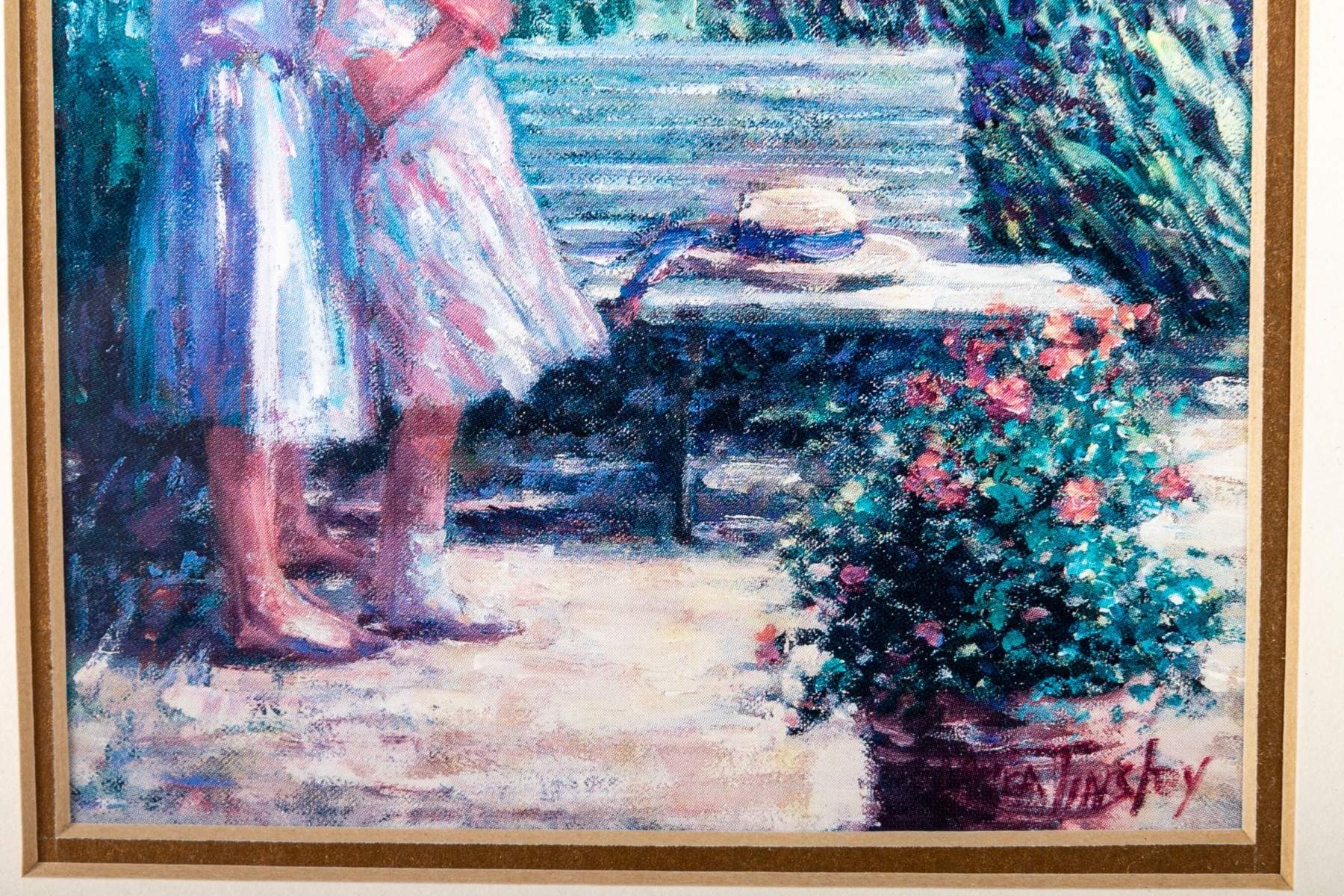 Myra Tinsley | B. 1936) Depicting Ladies In Gardens | MutualArt